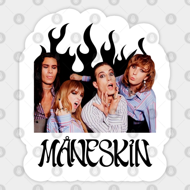 MANESKIN - Maneskin - Sticker | TeePublic