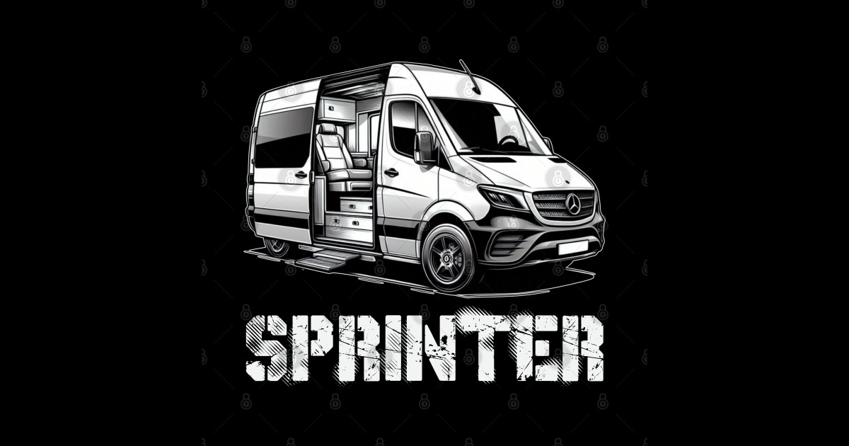 Mercedes sprinter van camper conversion - Sprinter - Sticker | TeePublic