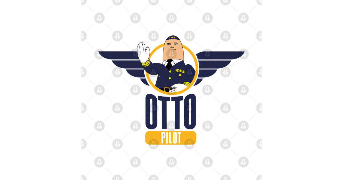 Otto the Inflatable Pilot - Airplane - T-Shirt | TeePublic