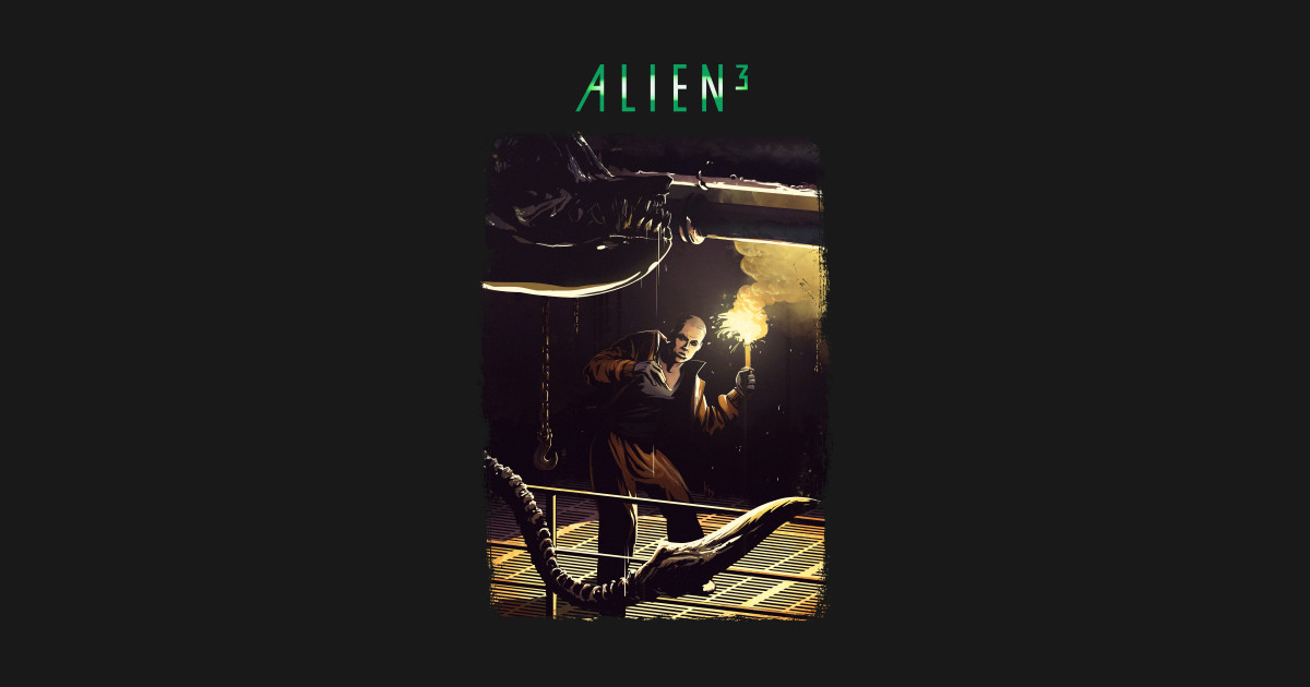 Alien 3. Ripley and the Xenomorph - Xenomorph - T-Shirt | TeePublic