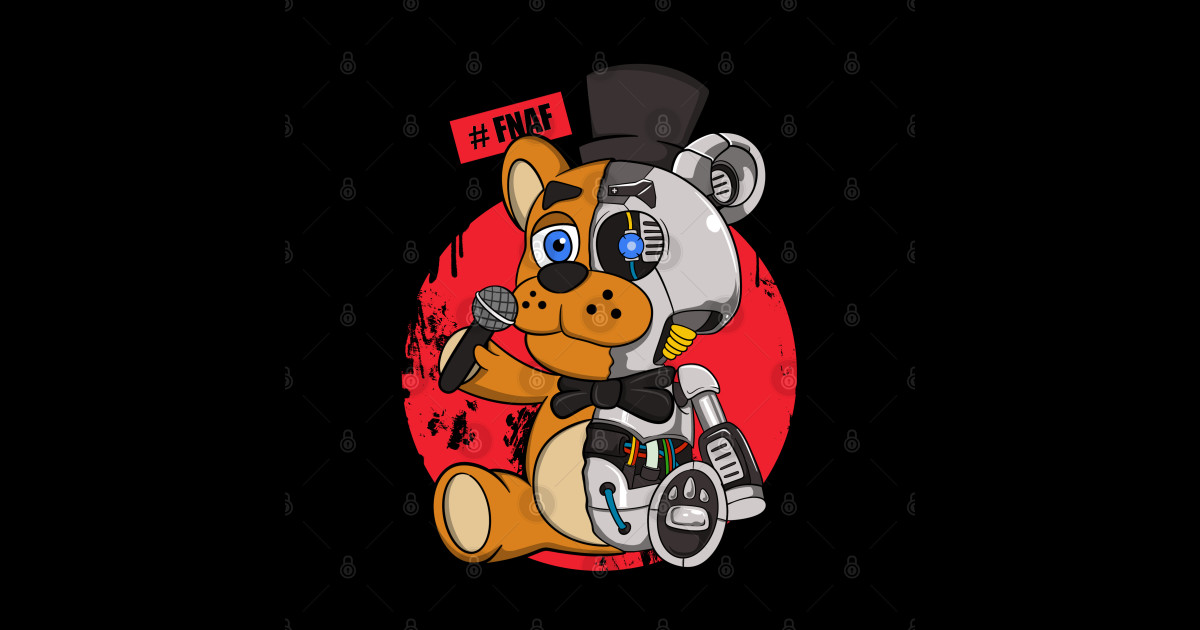 Freddy Fazbear FNAF robot cute - Freddy Fazbear - Sticker | TeePublic