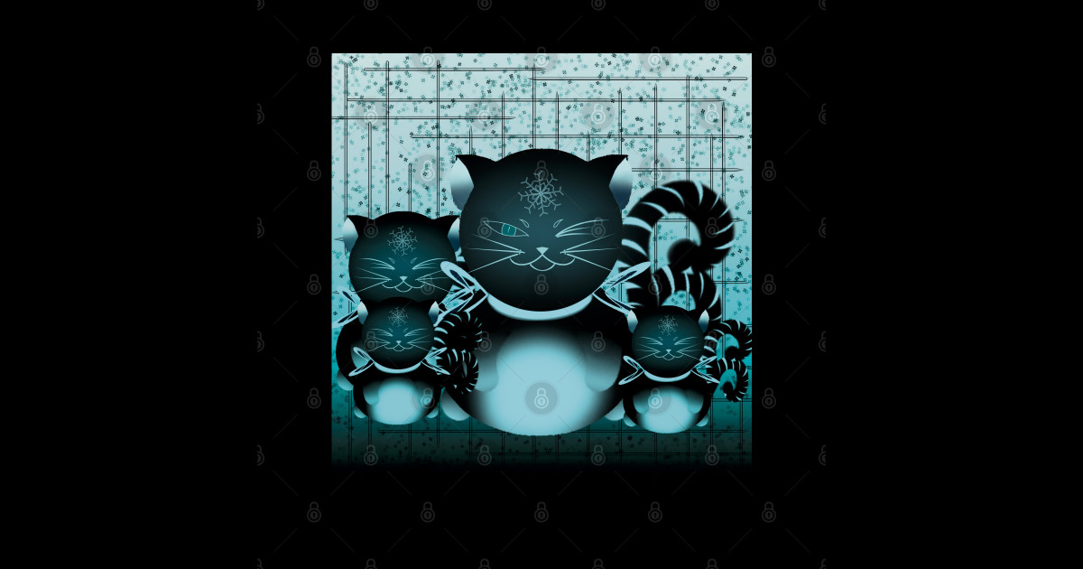 digital cats - Digital Cats - Sticker | TeePublic