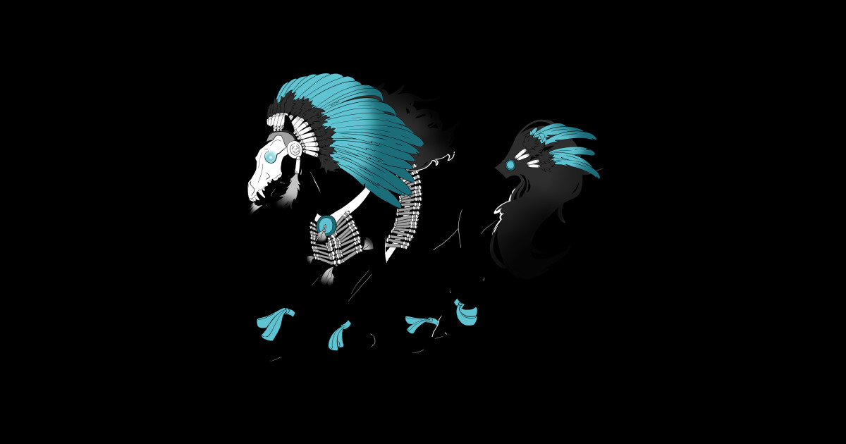 Skull war horse - Horse - Sticker | TeePublic