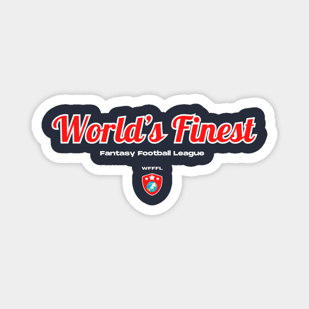 World’s Finest Logo - Fantasy Football - Magnet | TeePublic