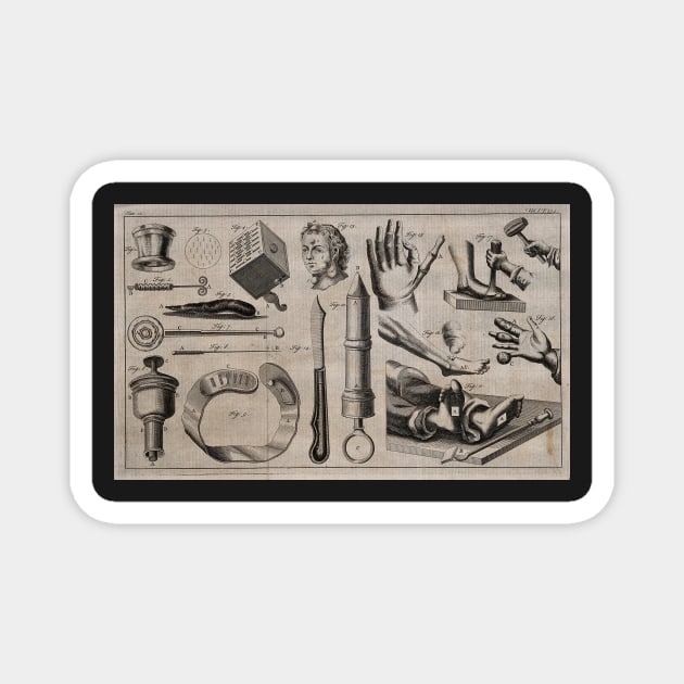 Surgical instruments, body horror, Unknown - Public Domain - Magnet ...