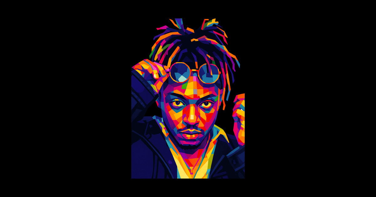 Juice Wrld Rapper Wpap Art - Juice Wrld - Sticker | TeePublic