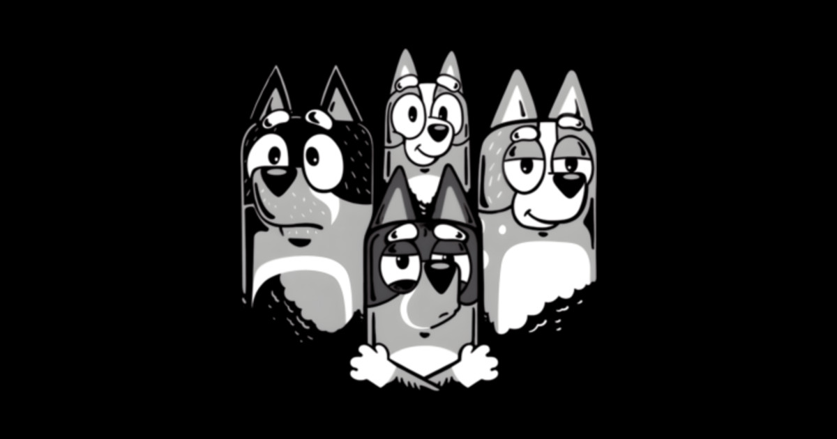 Bluey Grey - Bluey Grey - Sticker | TeePublic