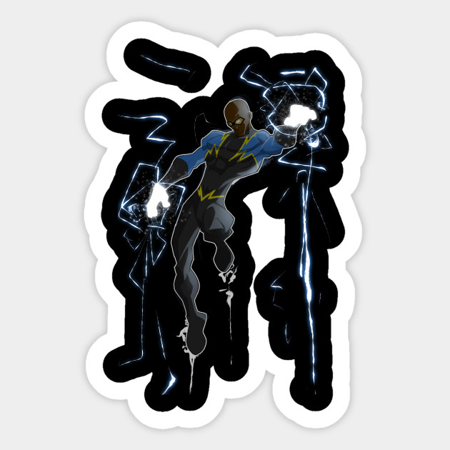Black Lightning - Black Lightning - Sticker | TeePublic