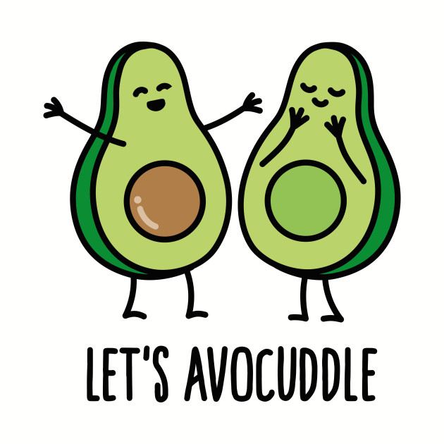 Let's avocuddle - Avocado Love - Throw Pillow | TeePublic