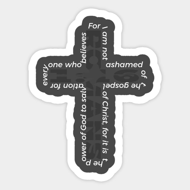 Not ashamed of the cross - Cross - Sticker | TeePublic