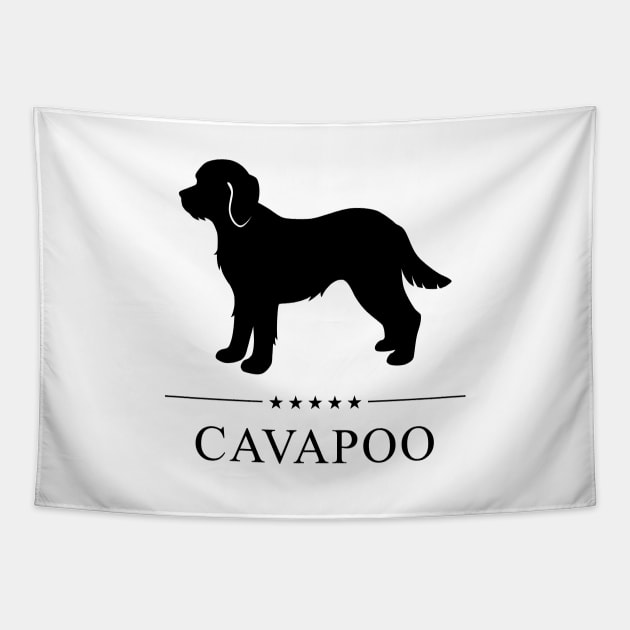 Cavapoo Black Silhouette - Cavapoo - Tapestry | TeePublic