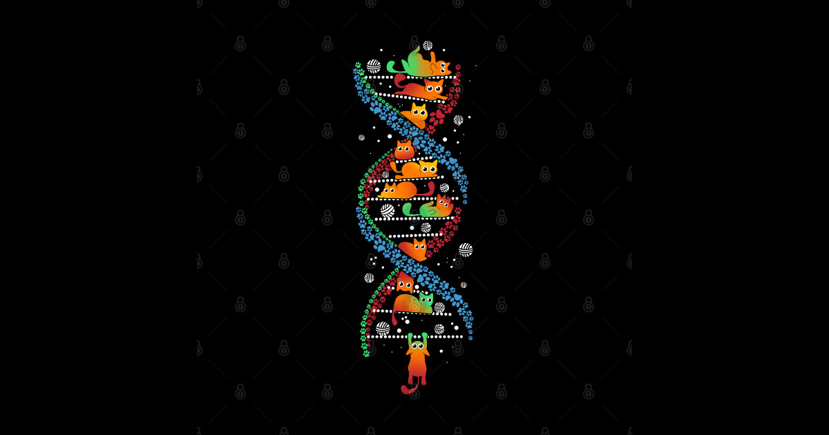 CATS-DNA - Cats - Posters and Art Prints | TeePublic