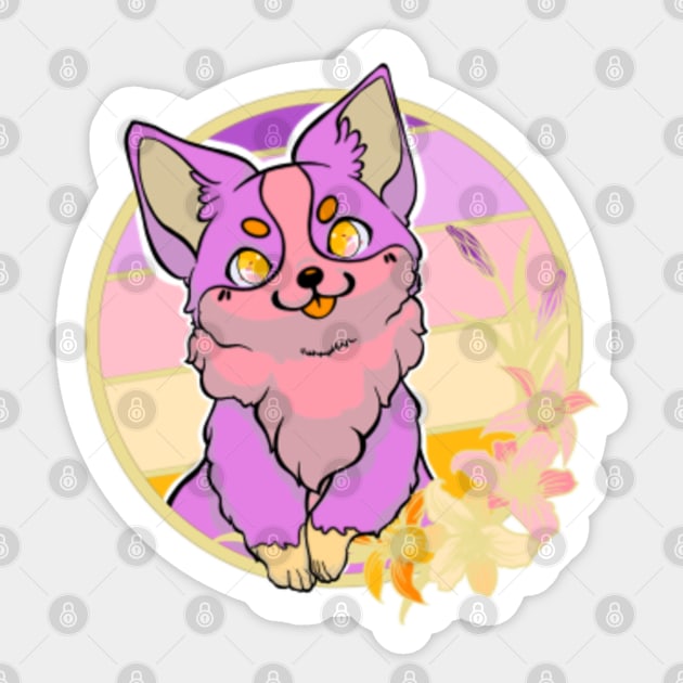 Trixic corgi (w/o symbol) - Lgbtqi - Sticker | TeePublic