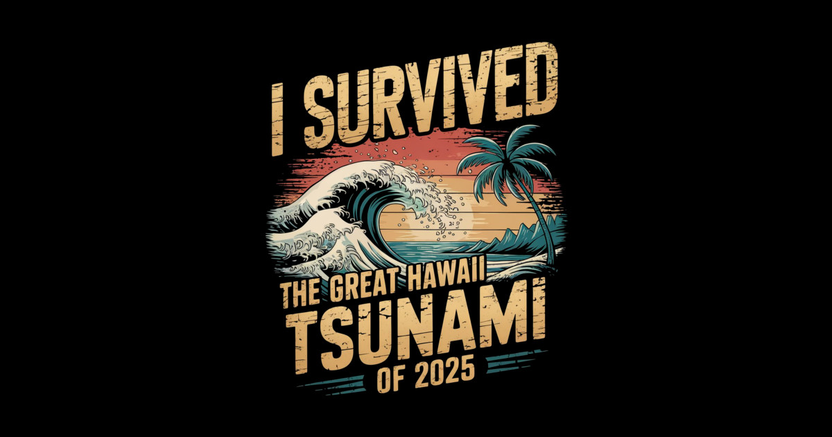 I Survived The Great Hawaii Tsunami of 2025 - Tsunami - Bag | TeePublic