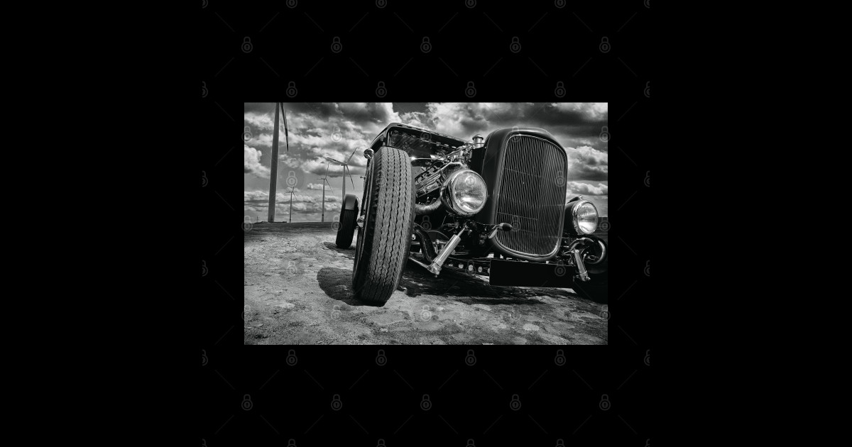1931 Ford Model A, Hot Rod - black white - Model A - Posters and Art ...