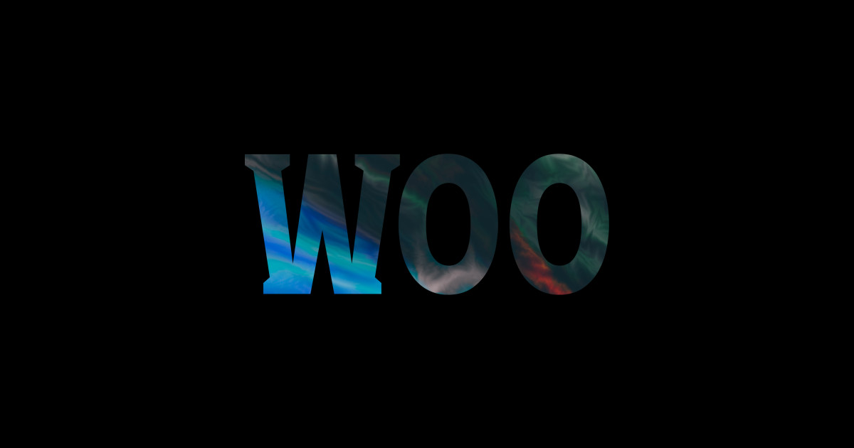 Woo - Psychedelic Style - Woo - Sticker | TeePublic
