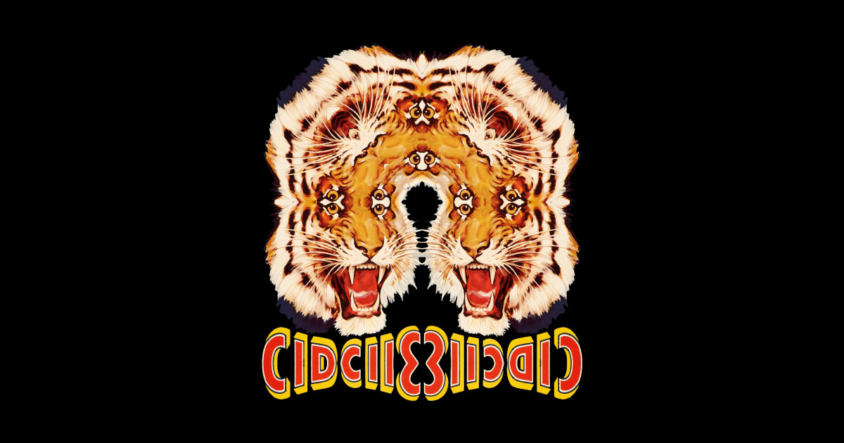 ACID BATH Mirror Tiger HERO | Tiger Circus Popart | Vintage Circus ...