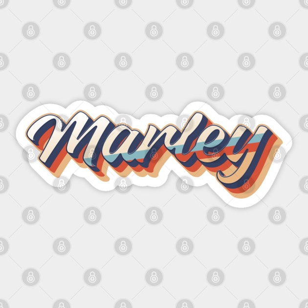 Marley name - cool 70s retro font surf style design - Marley Name Cool ...