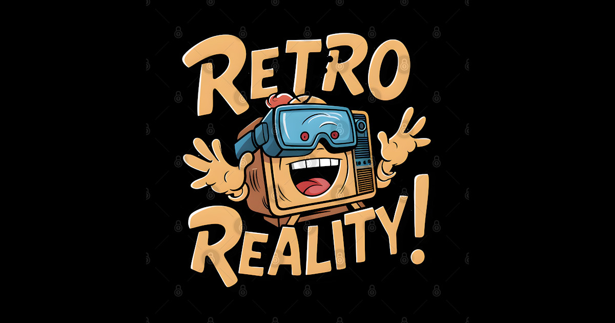 Retro Reality | TV wearing VR goggles - Retro - Posters and Art Prints ...