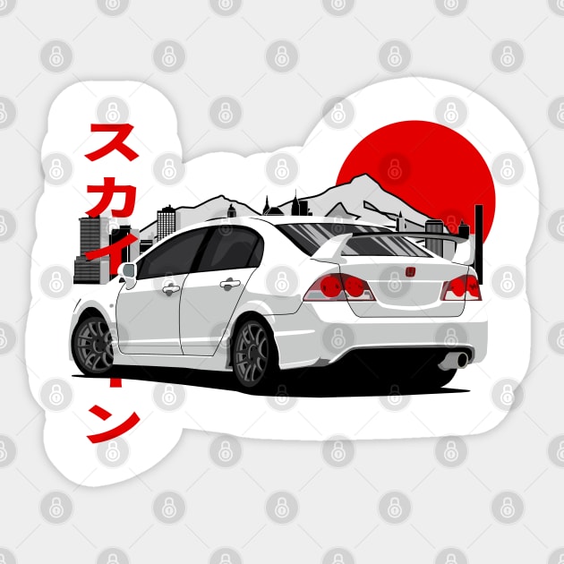 Honda Civic FD Type R JDM Style - Honda - Sticker | TeePublic