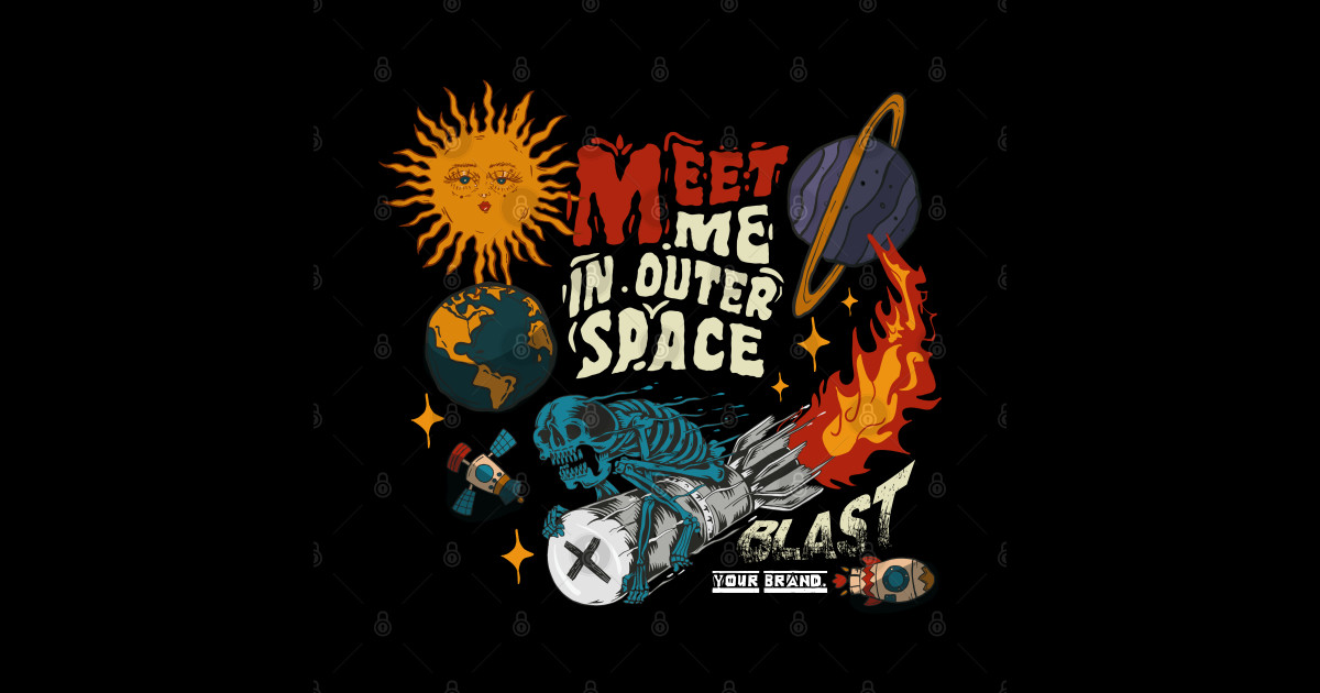Rocket skull - Rocket Skull Planet - Sticker | TeePublic