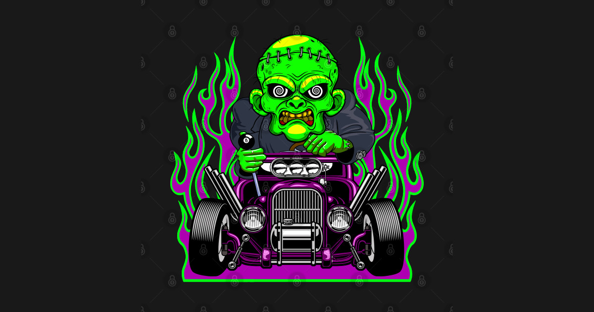 HOTROD 1 (Zombie 3) - Horror - T-Shirt | TeePublic