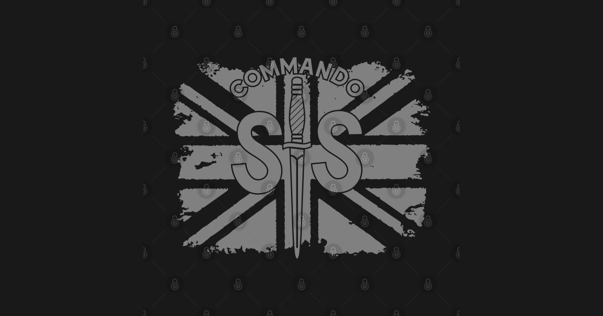 WW2 British Army No2 Commando SAS Badge with Union Jack - Special Air ...