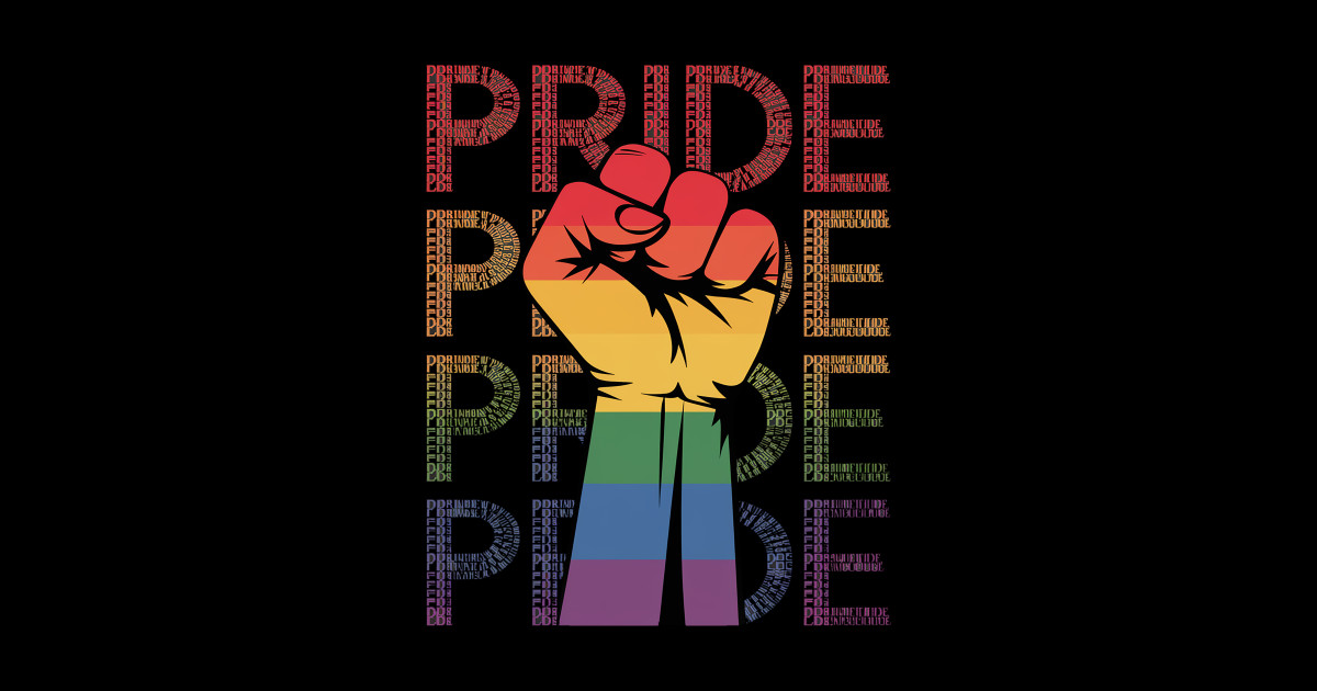 LGBT Rainbow Flag Pride Fist Revolution Pride Month LGBTQ - Lgbt ...