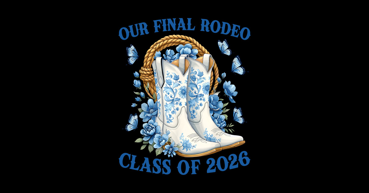 Our Final Rodeo Class Of 2026 Senior Graduation Western Boots - Class ...