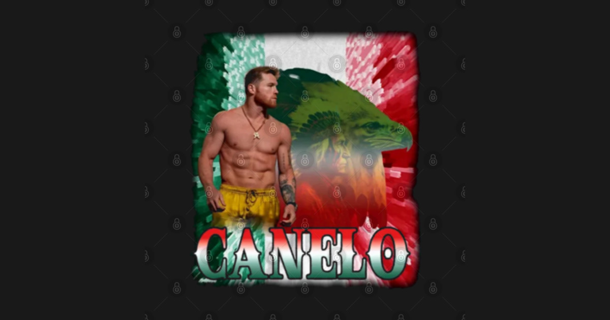 Canelo Alvarez Flag By Mclelun - Canelo Alvarez - T-Shirt | TeePublic