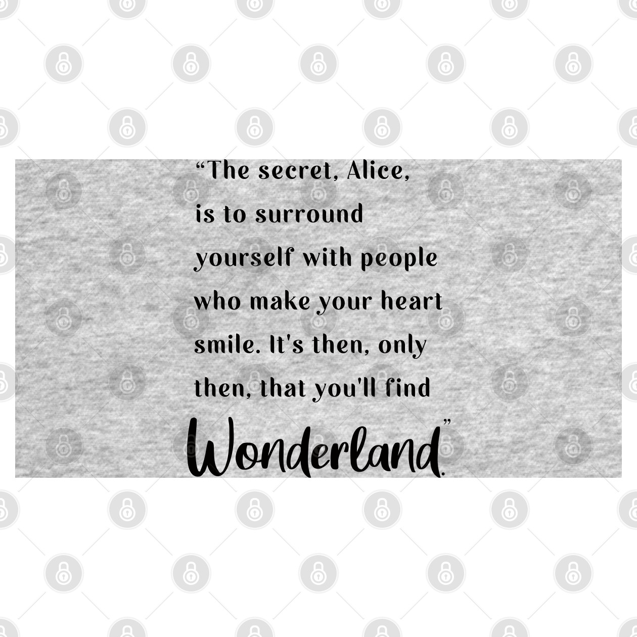 The Secret, Alice - Wonderland - T-Shirt | TeePublic