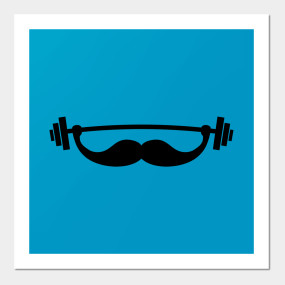 Funny Fitness Mustache / Beard - Fitness - T-Shirt | TeePublic