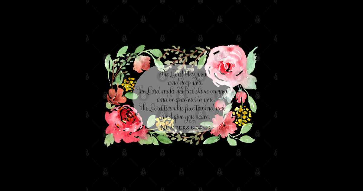 The Blessing Numbers 6 24 26 Scripture Art The Blessing Sticker