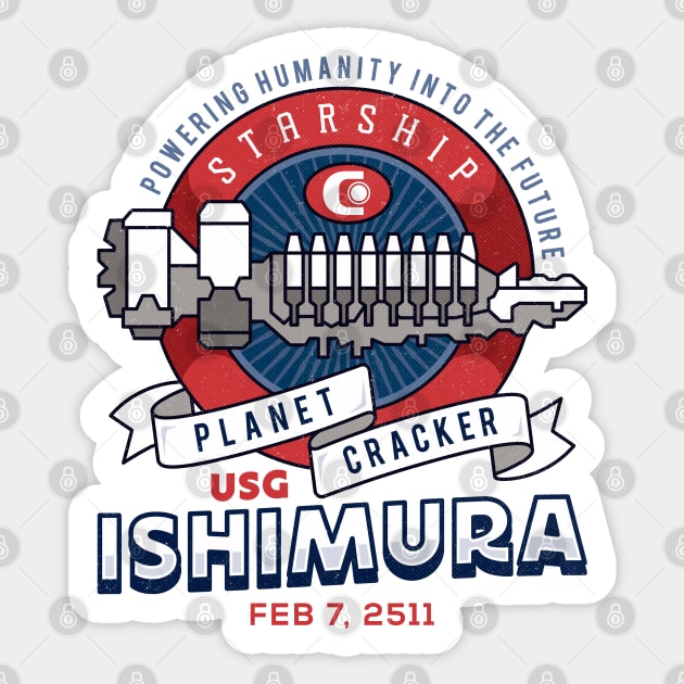 Ishimura Vintage Emblem - Dead Space - Sticker | TeePublic