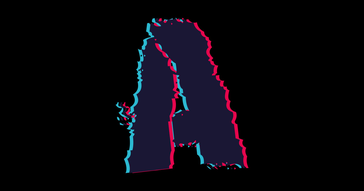 Glitch letter A, distorted A, - Letter - Posters and Art Prints | TeePublic