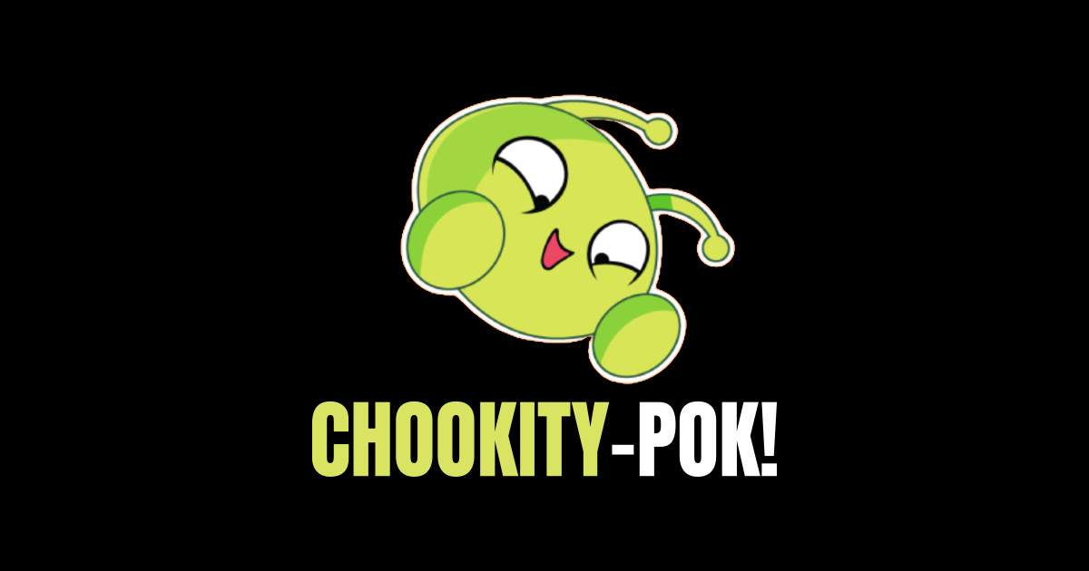 Chookity-pok Final Space mooncake design - Chookity - Sticker | TeePublic