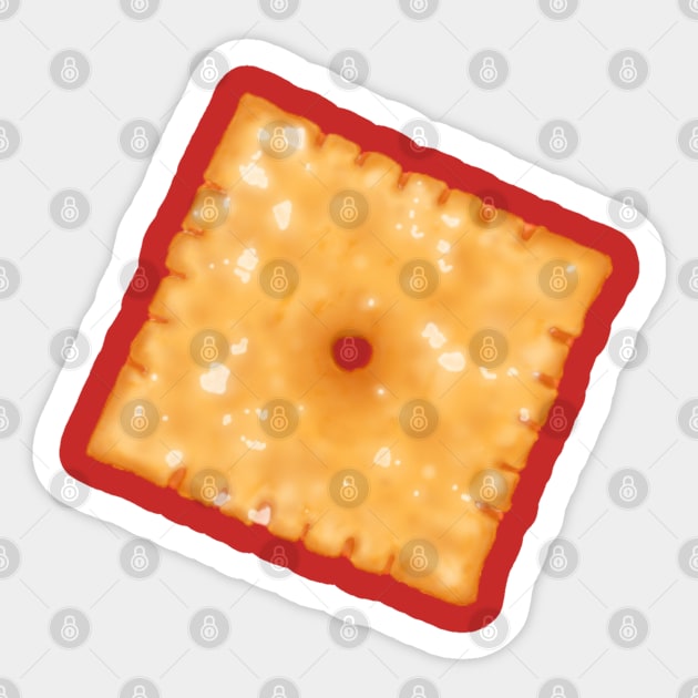 Cheese Cracker - Cracker - Sticker | TeePublic