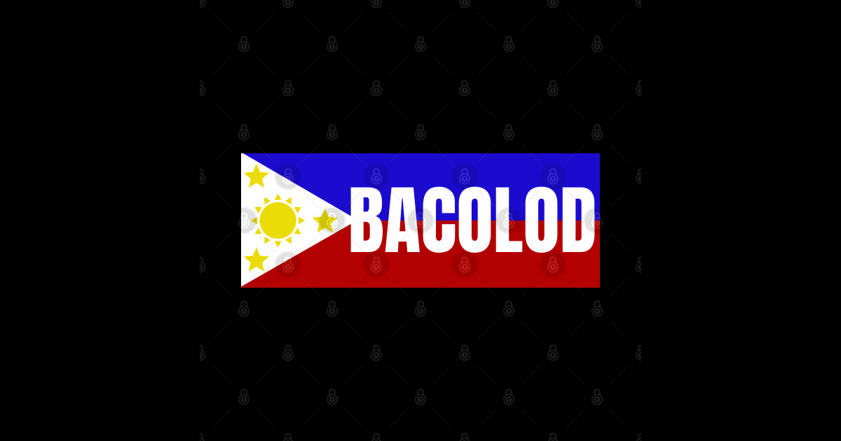Bacolod City in the Philippines Flag - Filipino Flag - Sticker | TeePublic