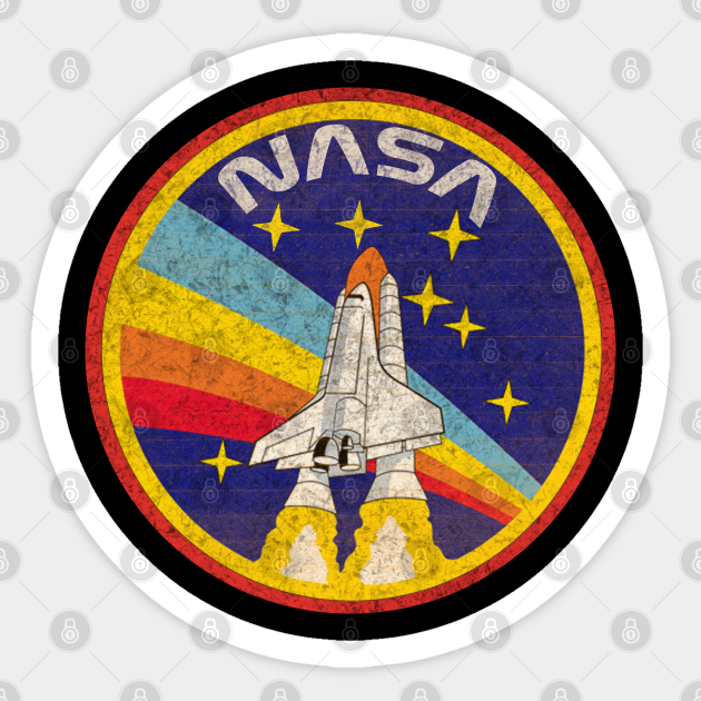nasa Rocket Logo - Nasa - Sticker | TeePublic