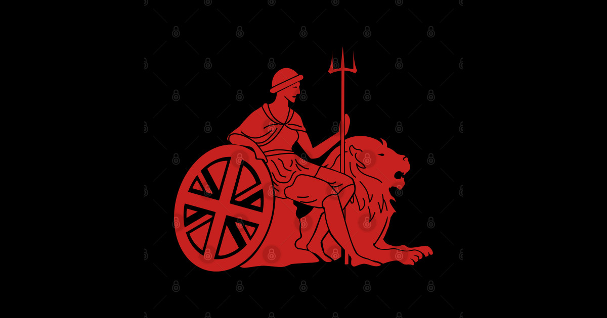 britannia icon - Britain - Sticker | TeePublic