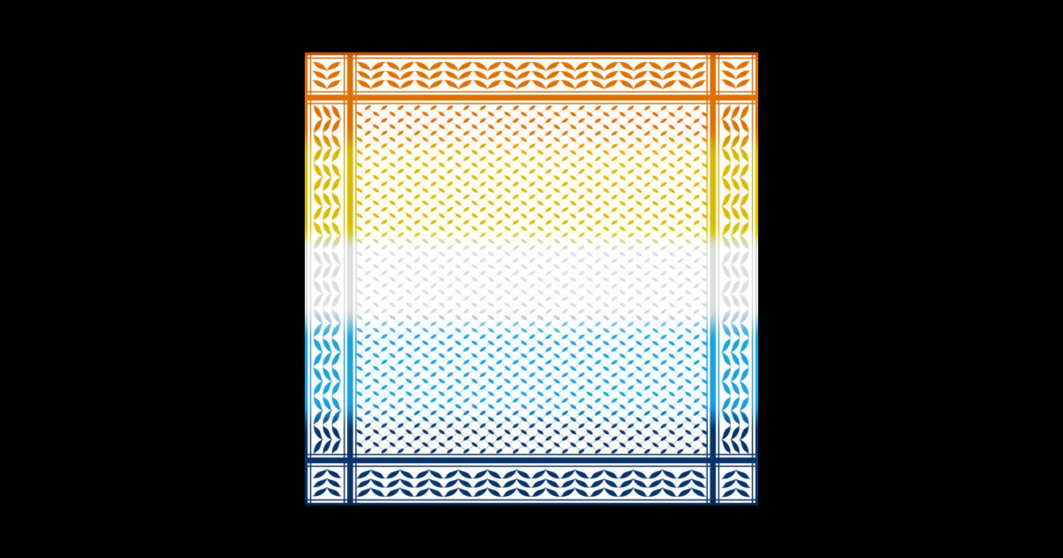 Aroace Flag Keffiyeh/Kufiyyeh Solidarity Pattern - Free Palestine ...