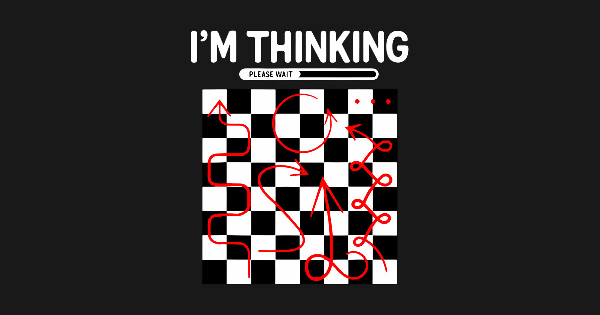 I'M Thinking Chess Chess - Thinking Chess Design - T-Shirt | TeePublic