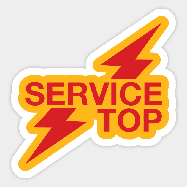 Service Top (Rush Poppers Design) - Popperbate - Sticker | TeePublic