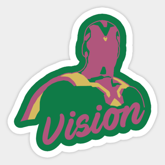 vision - Marvel - Sticker | TeePublic