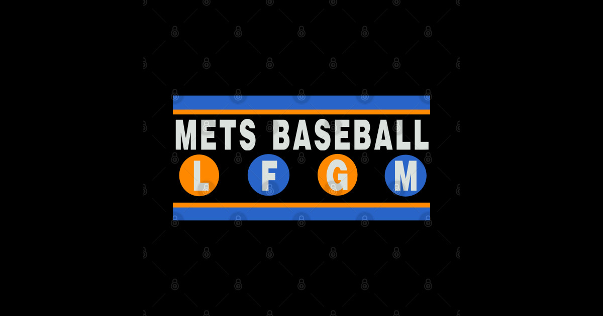 NEW YORK METS LFGM SUBWAY SIGN - Lfgm Mets Baseball - Sticker | TeePublic
