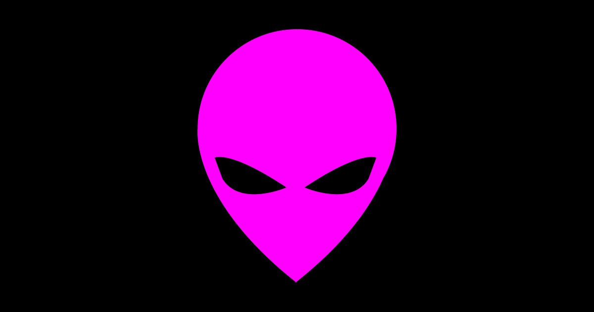 Pink Alien - Alien Greys - Sticker | TeePublic