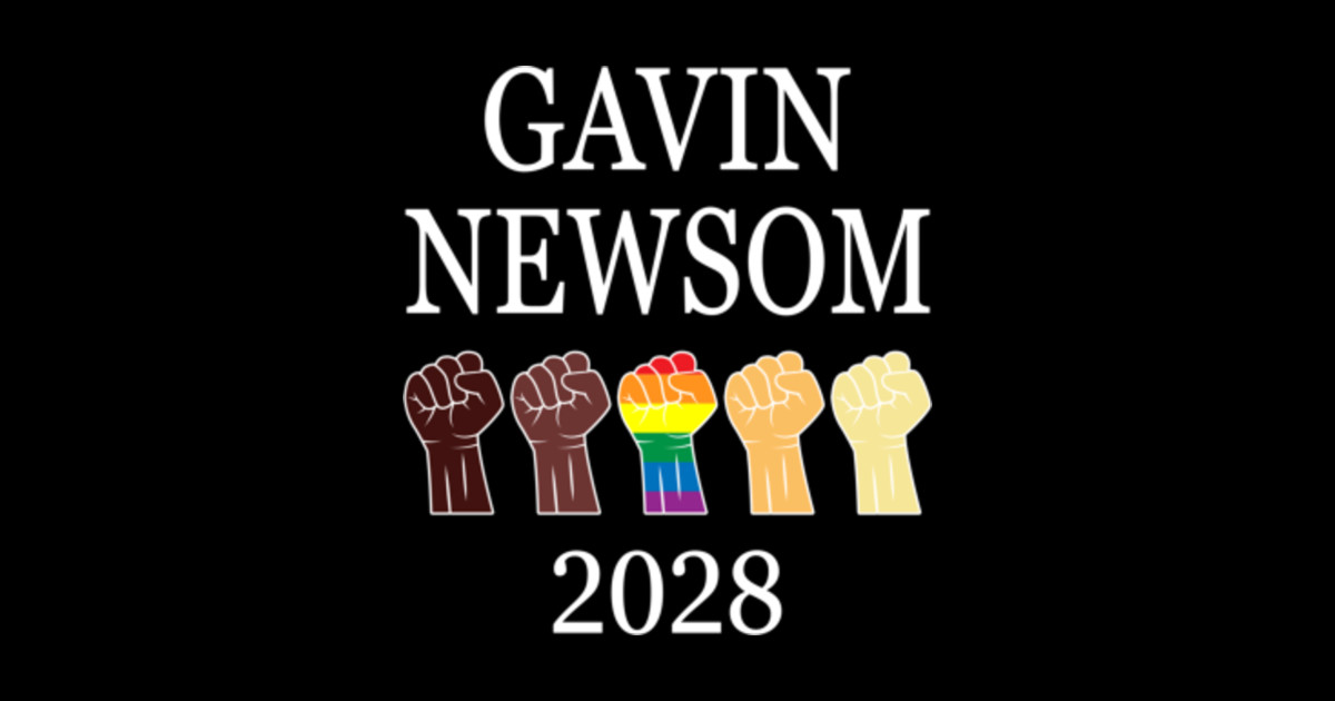 Gavin-Newsom-2028 - Gavin Newsom 2028 - Sticker | TeePublic