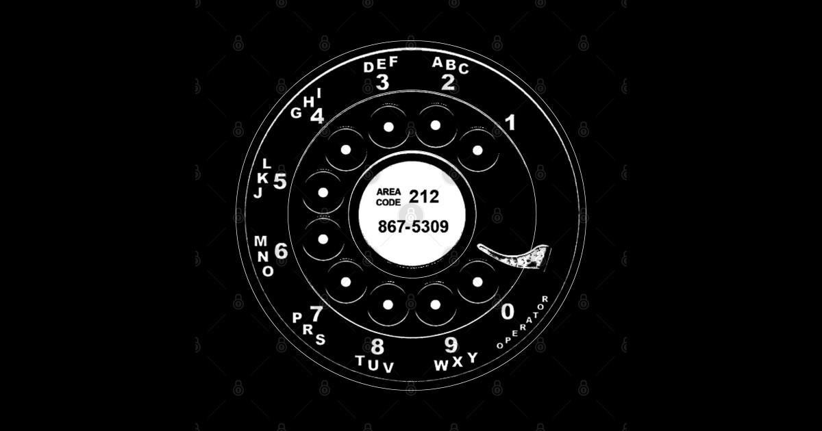 Rotary Phone - Rotary Phone - Sticker | TeePublic