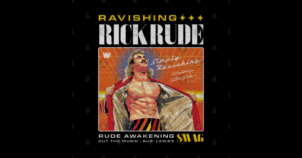Rick Rude Swag - Rick Rude - Pin | TeePublic