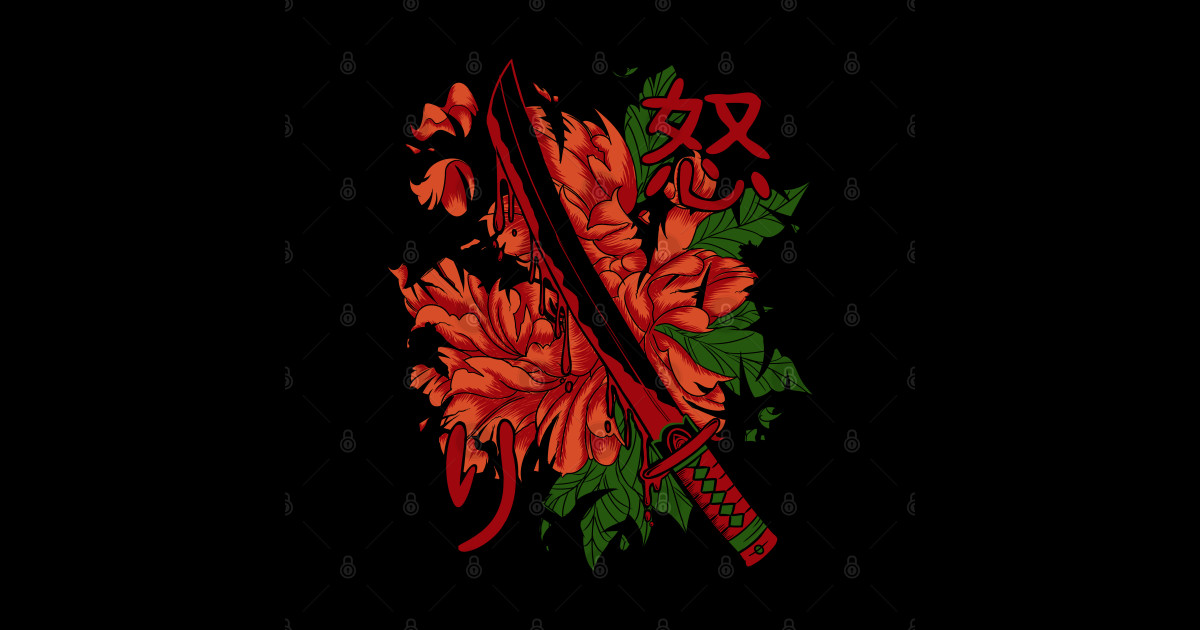 Japanese Katana Sword - Japanese - Sticker | TeePublic